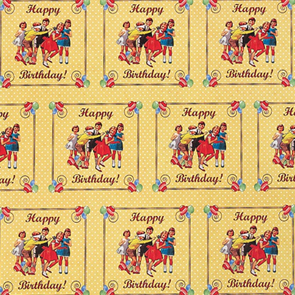 5 Sheets Of Vintage Party Wrapping Paper | ﻿Rex London