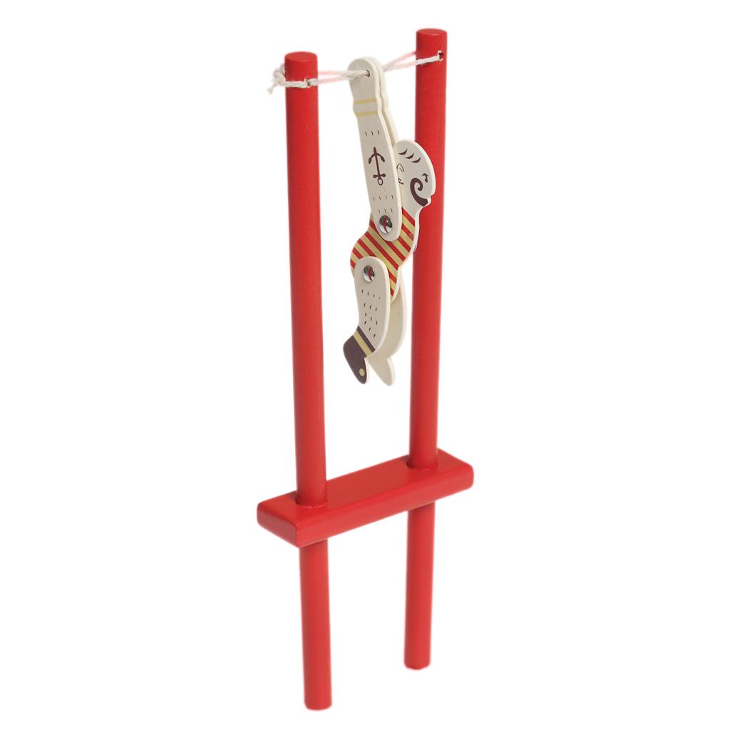 Mr Muscular Acrobatic Wooden Trapeze Toy | ﻿Rex London
