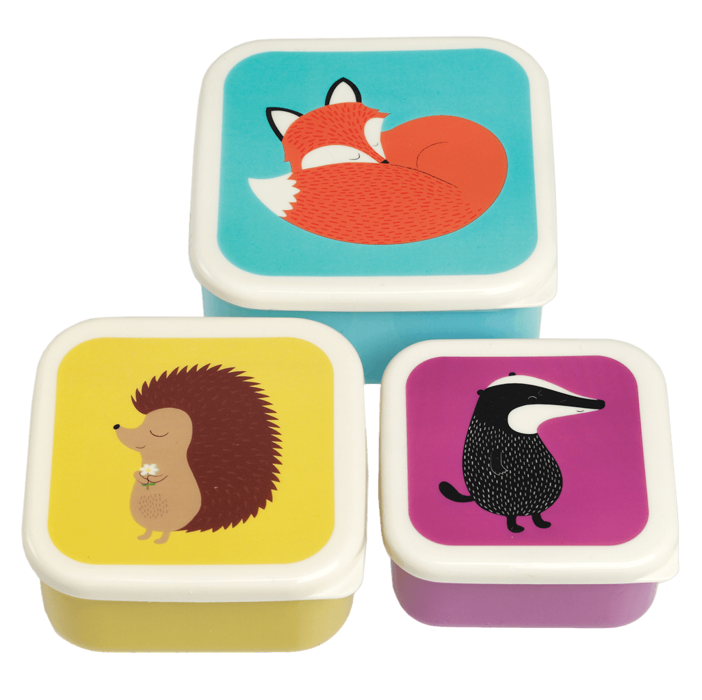 Set Of 3 Rusty Fox And Friends Snack Boxes | ﻿Rex London