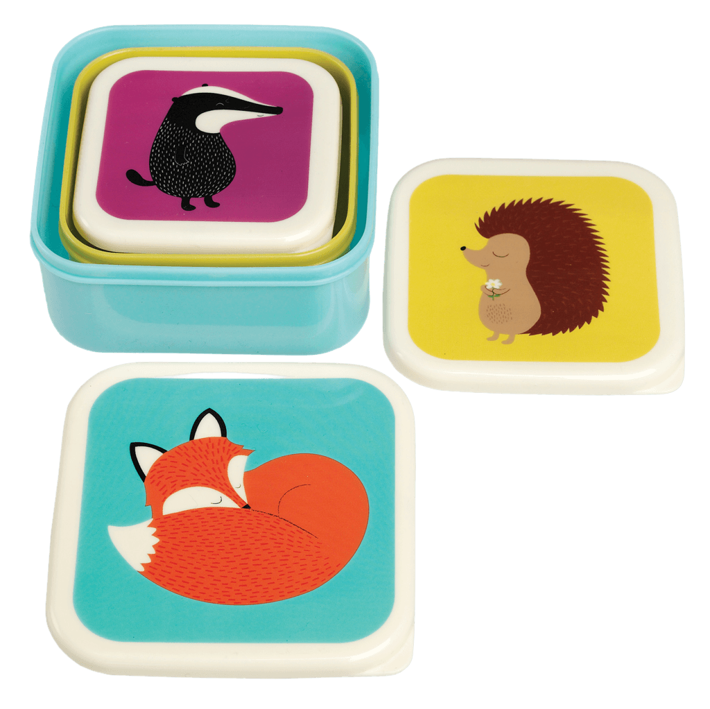 Set Of 3 Rusty Fox And Friends Snack Boxes | ﻿Rex London