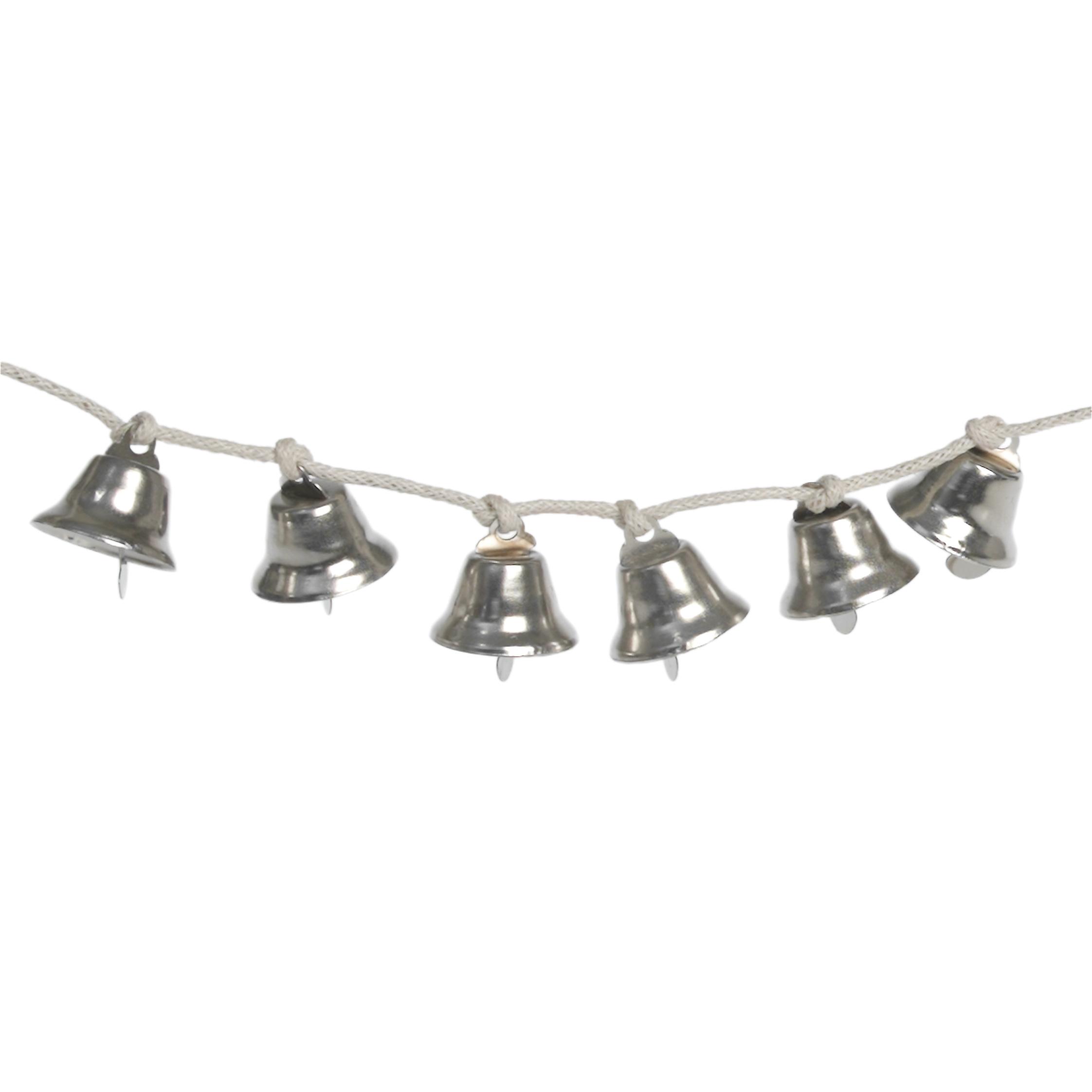 ﻿Silver Jingle Bells Garland | ﻿Rex London