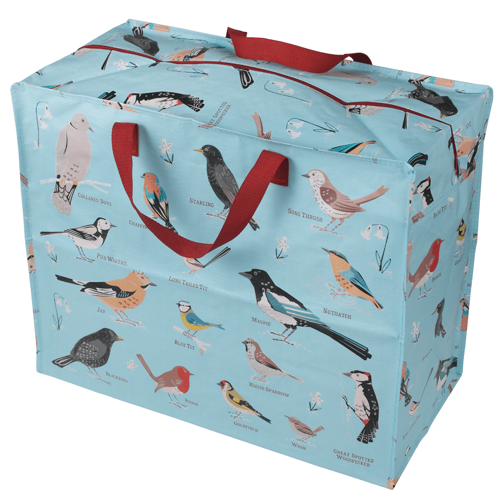 Garden Birds Design Jumbo Storage Bag | ﻿Rex London