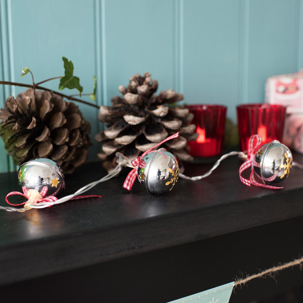 String Of 10 Led Sleighbell Christmas Lights | ﻿Rex London