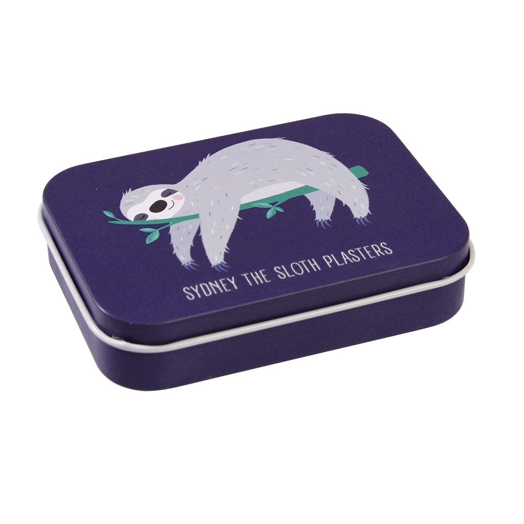 Sydney The Sloth Plasters In A Tin (pack Of 30) | ﻿Rex London