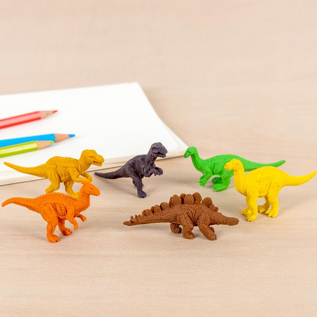 Prehistoric Land Erasers (set Of 6) | ﻿Rex London
