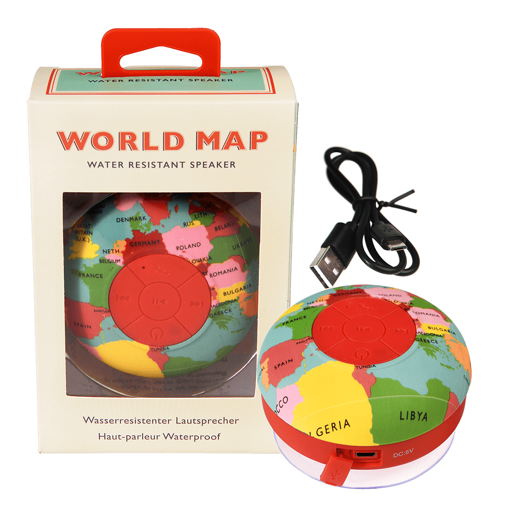 World Map Bluetooth Shower Speaker | ﻿Rex London