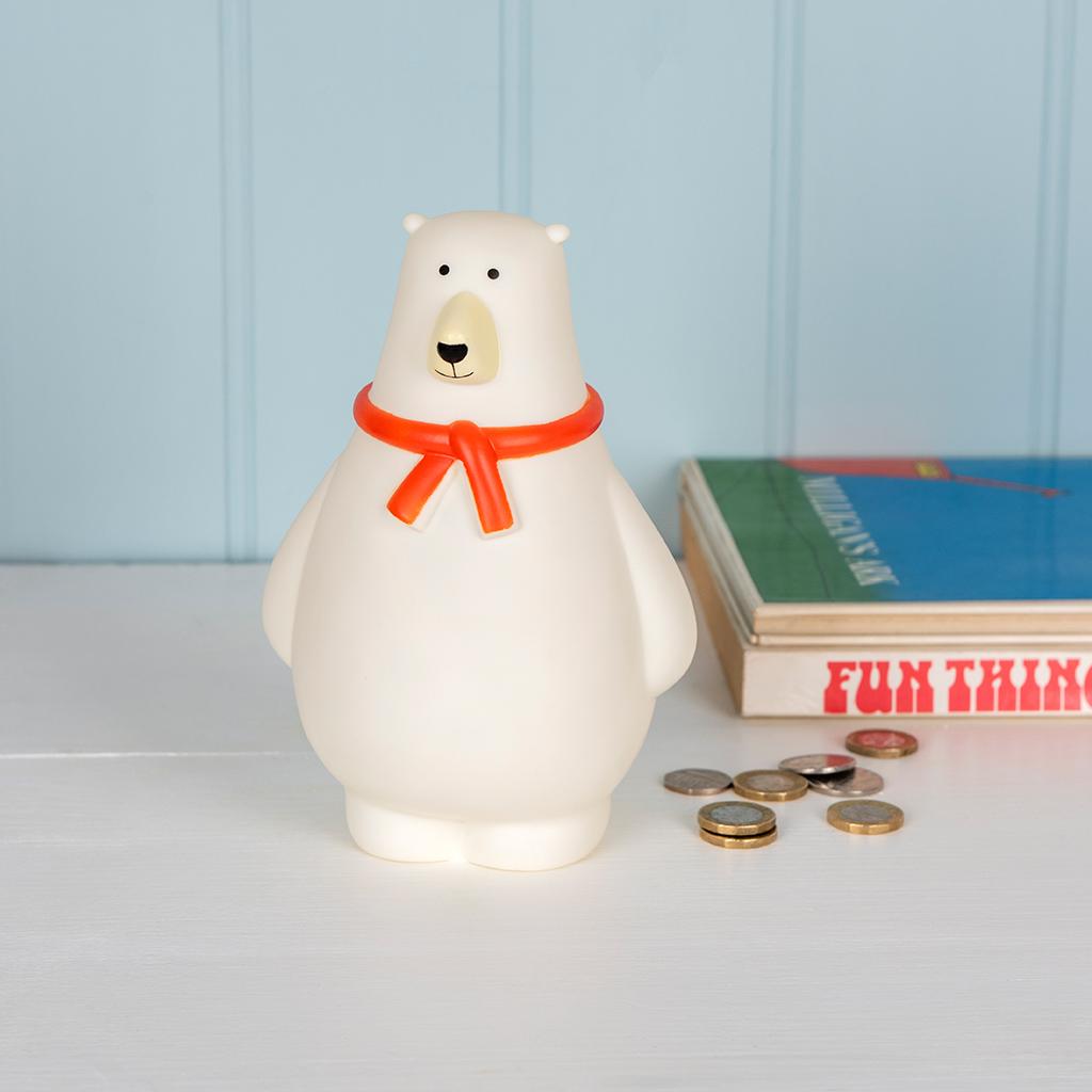 ﻿Bob The Polar Bear Money Box | ﻿Rex London