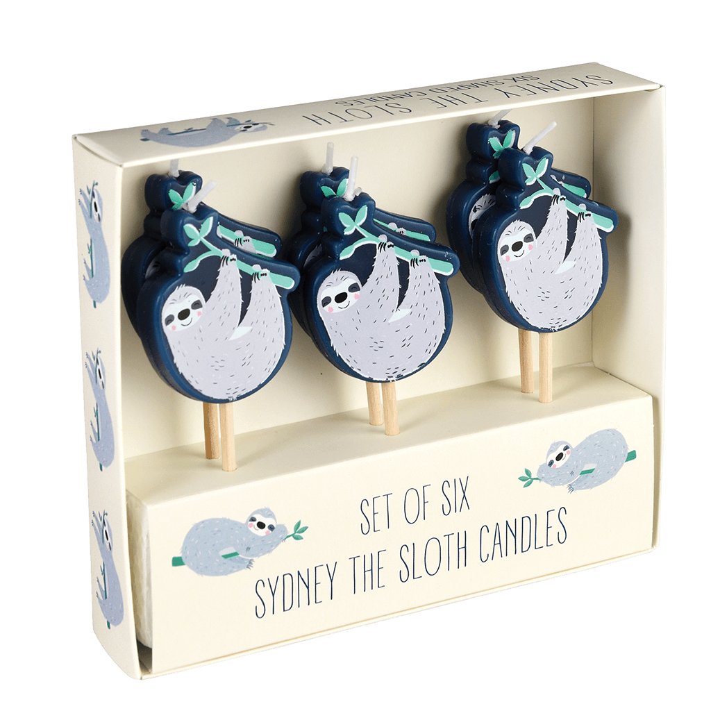 Sydney The Sloth Party Candles | ﻿Rex London