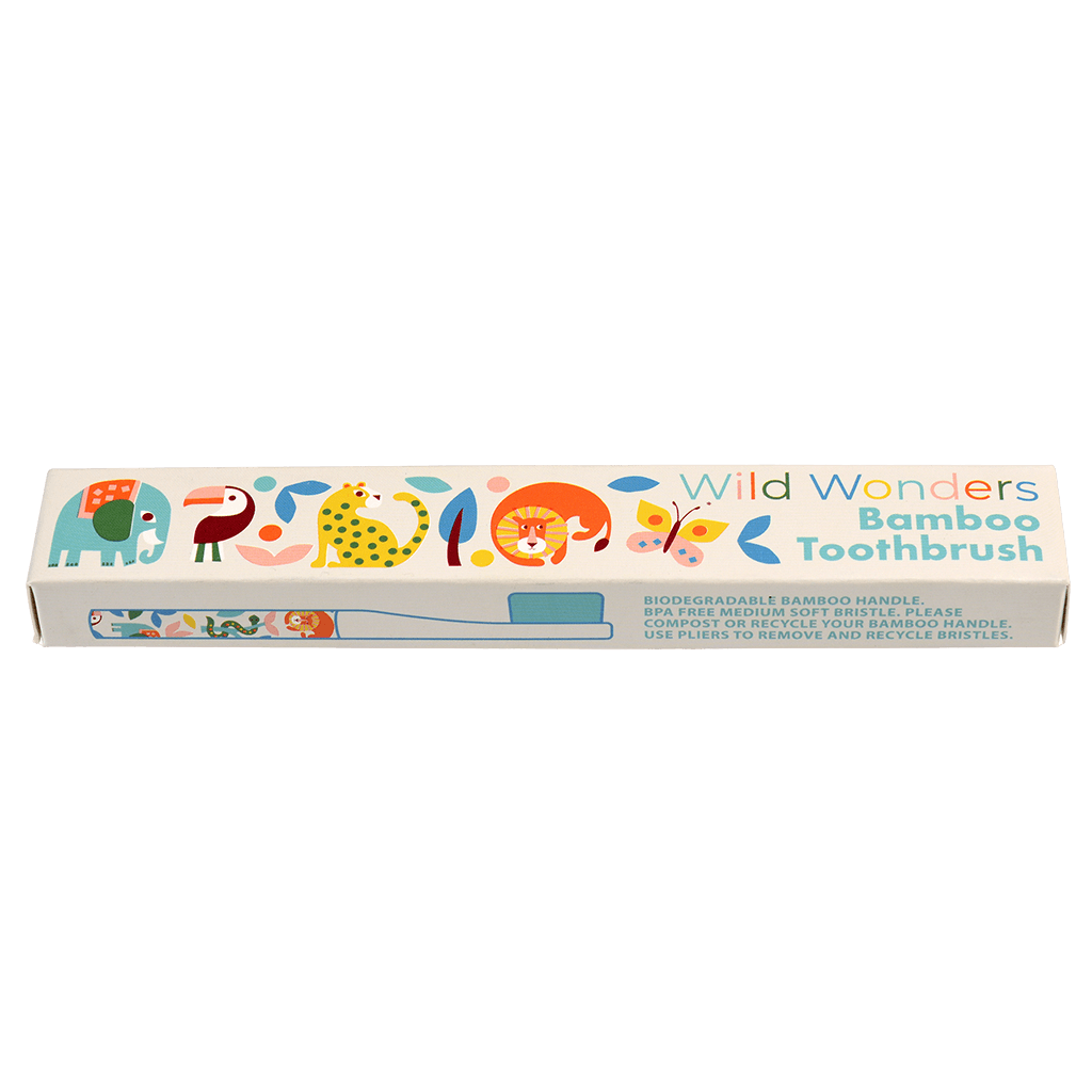 Children's Wild Wonders Bamboo Toothbrush | ﻿Rex London