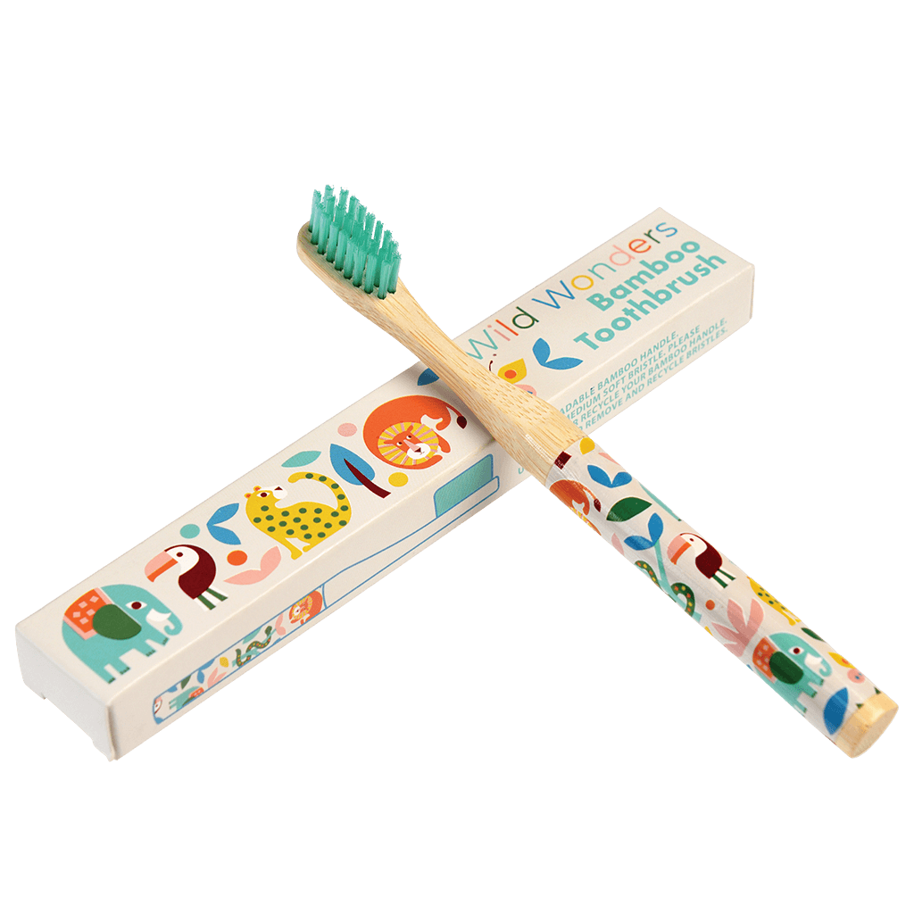 Children's Wild Wonders Bamboo Toothbrush | ﻿Rex London