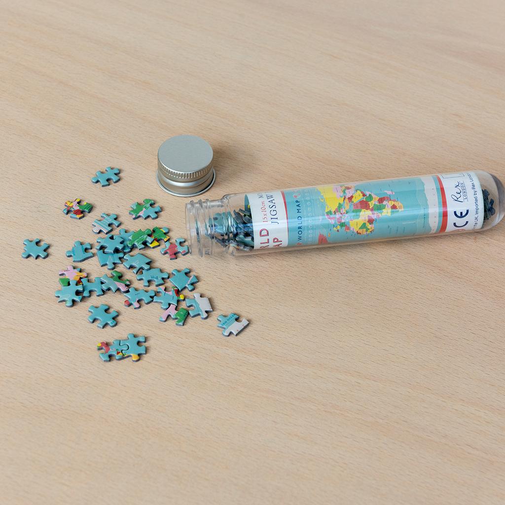 World Map 150 Piece Mini Puzzle In A Tube | ﻿Rex London
