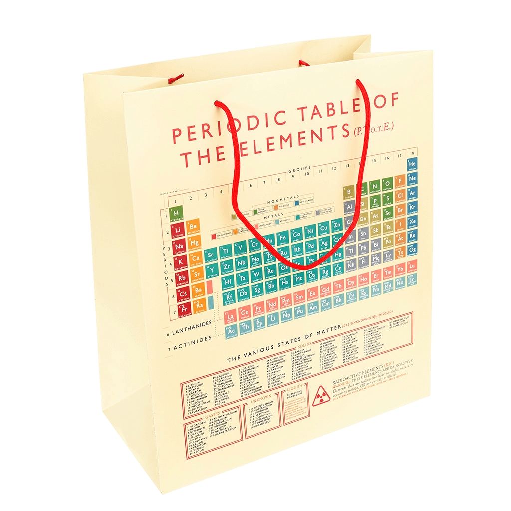 Large Periodic Table Gift Bag | ﻿Rex London