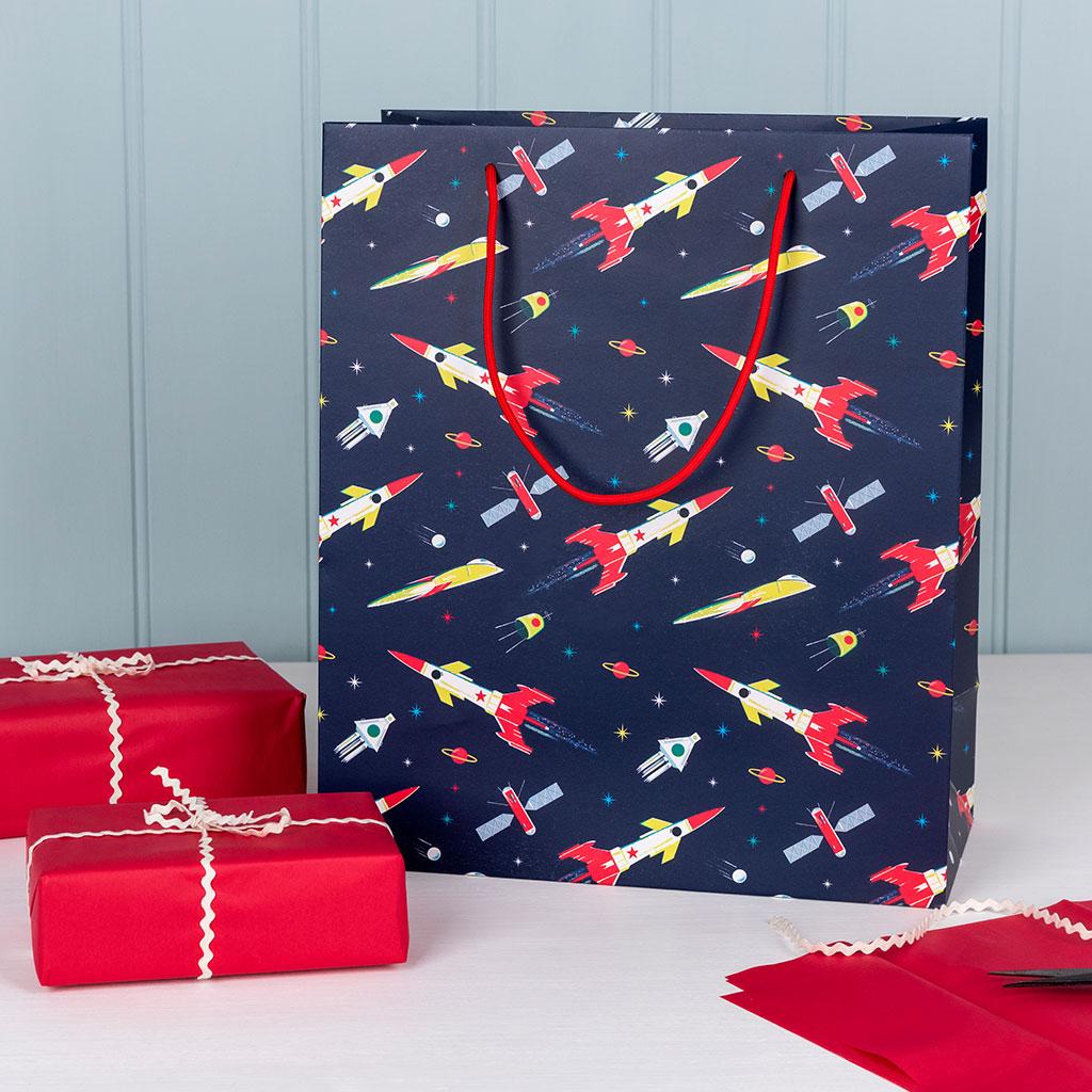 Large Space Age Gift Bag | ﻿Rex London