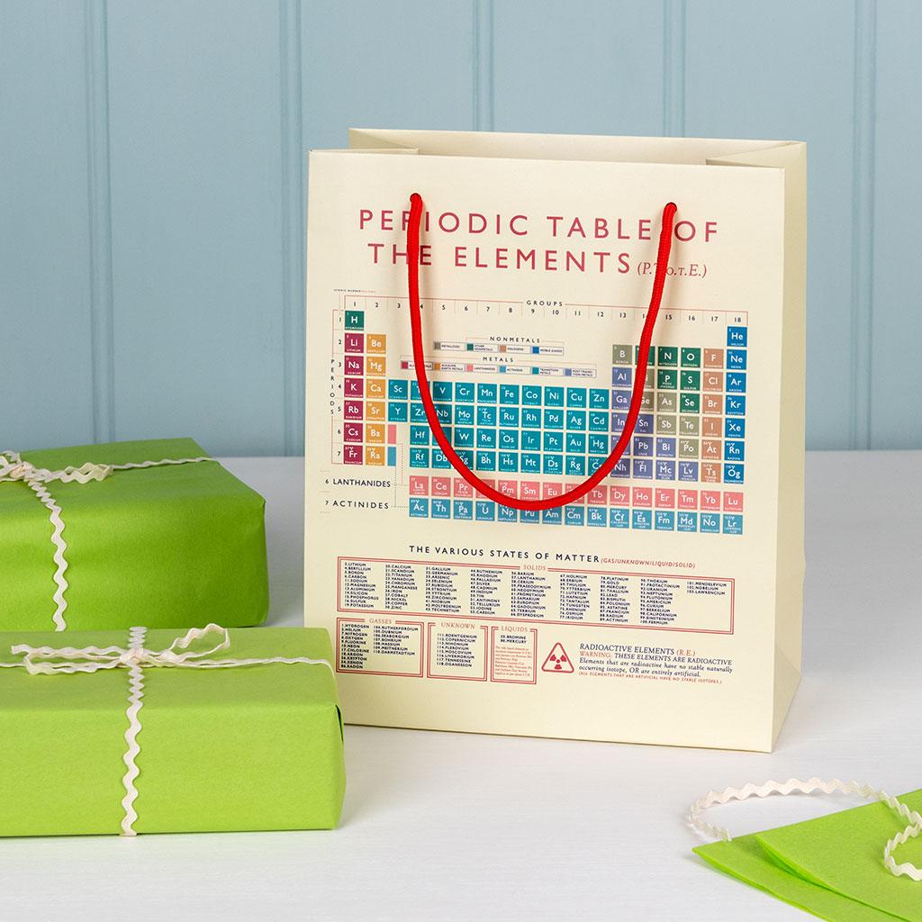 Small Periodic Table Gift Bag | ﻿Rex London