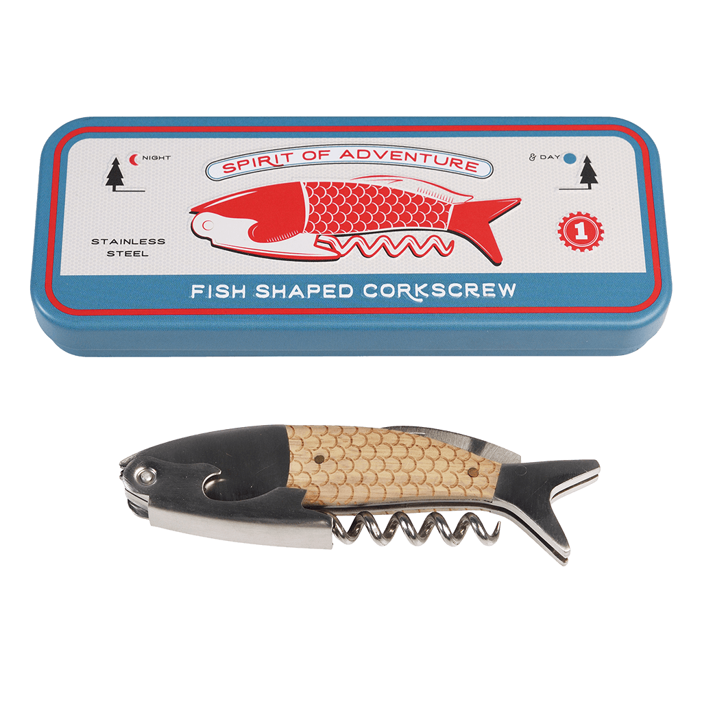 Fish Shaped Corkscrew In A Tin | ﻿Rex London