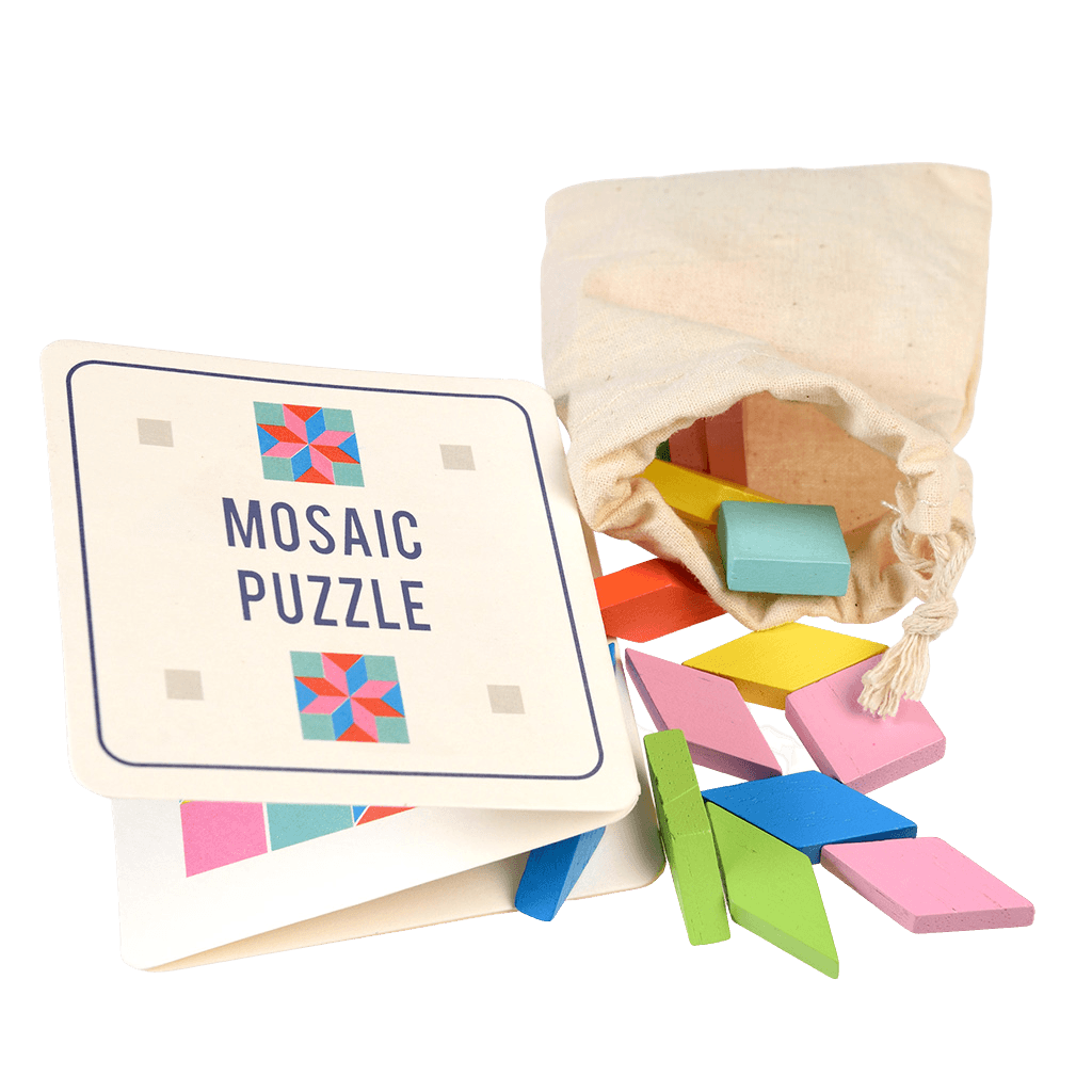 Wooden Mosaic Puzzle In A Tin | ﻿Rex London