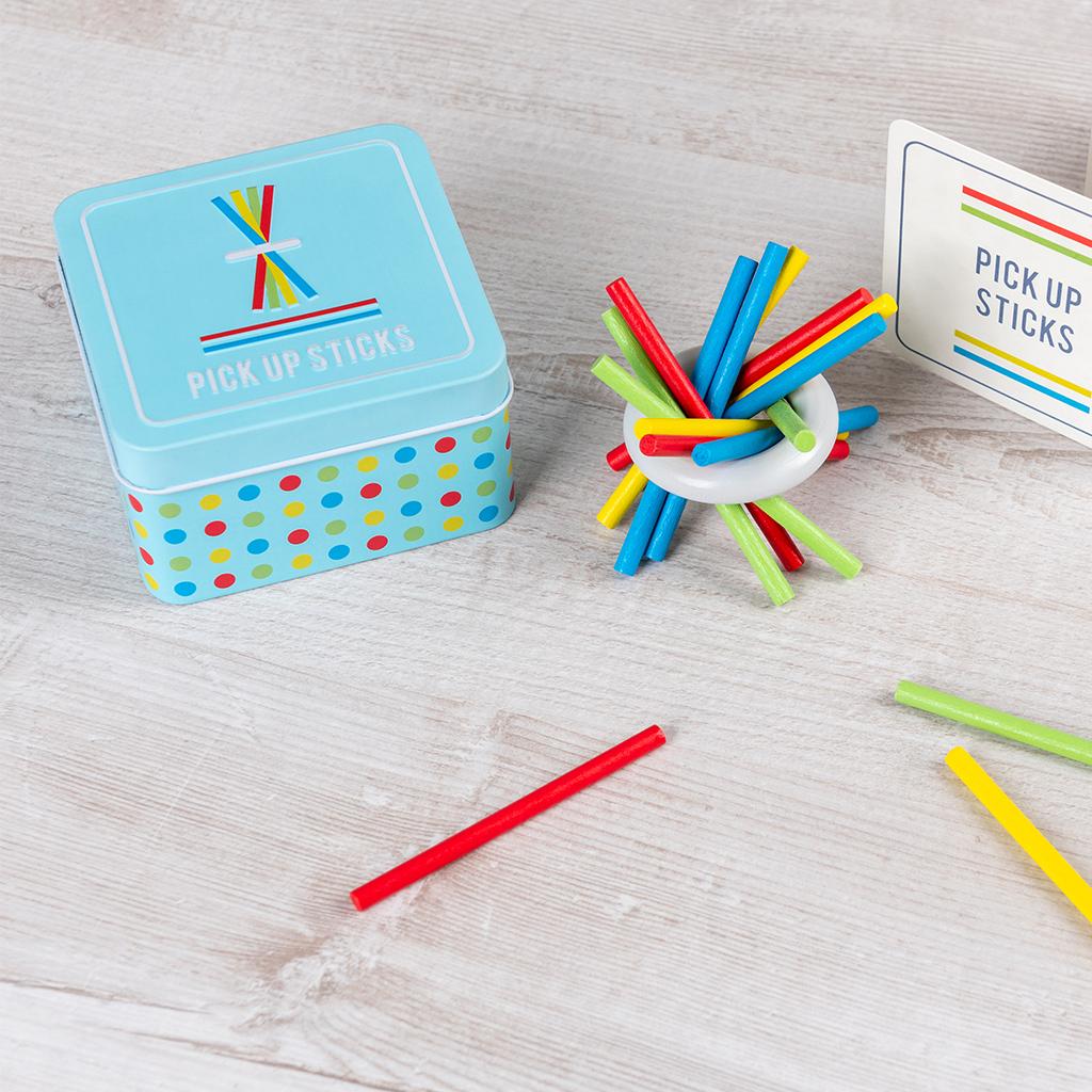 Wooden Pick Up Sticks In A Tin | ﻿Rex London