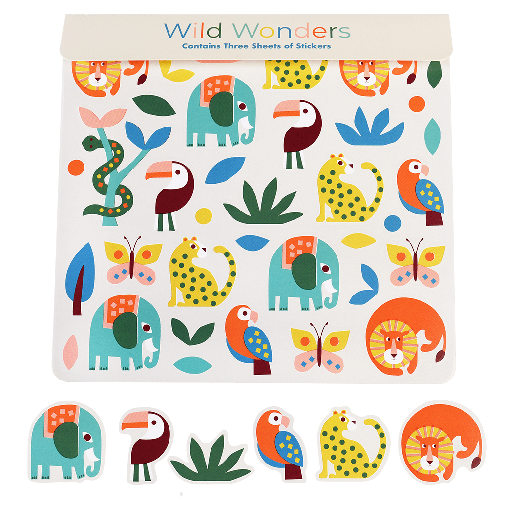 Wild Wonders Stickers (3 Sheets) | ﻿Rex London