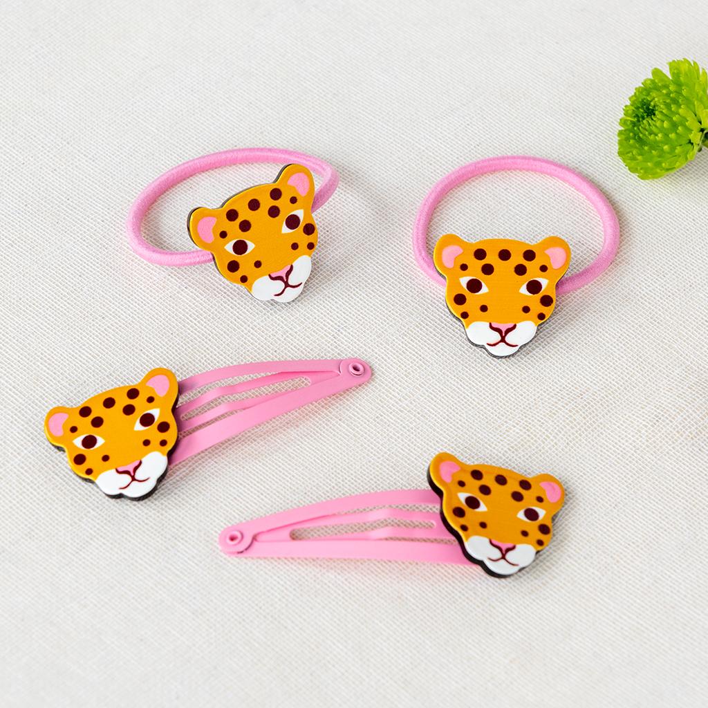 Wild Wonders Leopard Hair Clips (set Of 2) | ﻿Rex London