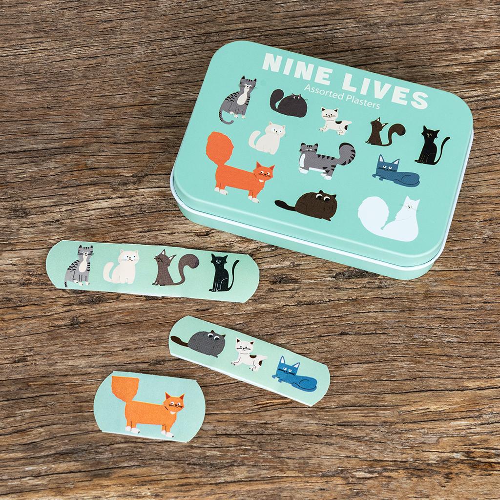 Nine Lives Plasters In A Tin (pack Of 30) | ﻿Rex London
