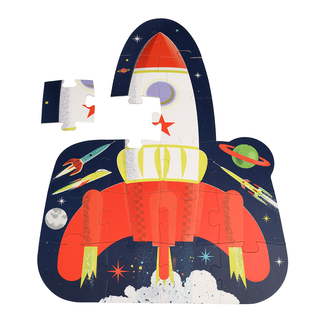 Space Age Rocket Jigsaw Puzzle | ﻿Rex London