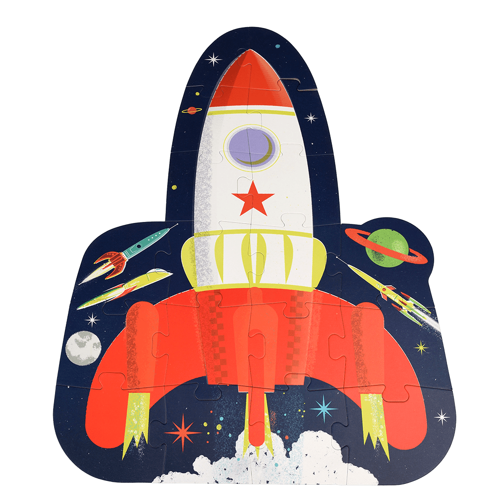 ﻿Space Age Rocket Jigsaw Puzzle | ﻿Rex London
