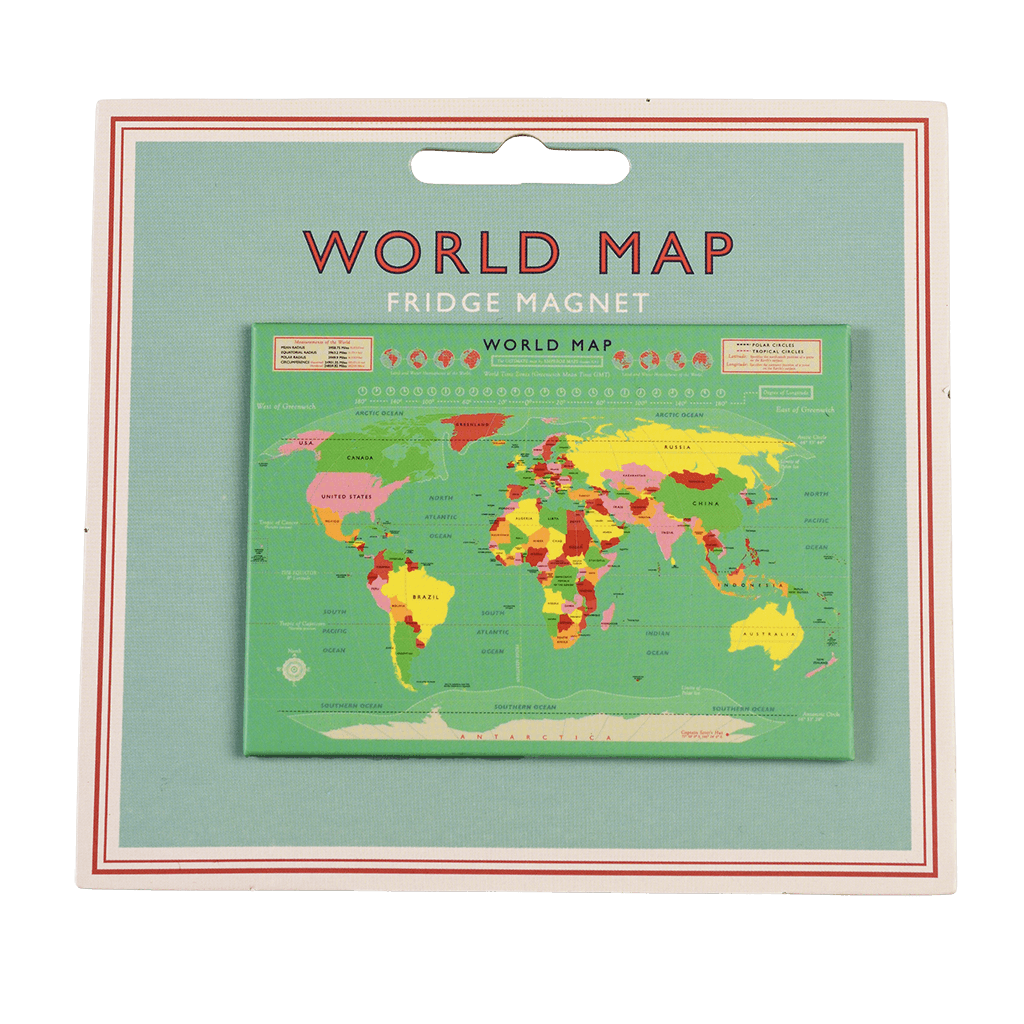 World Map Fridge Magnet | ﻿Rex London