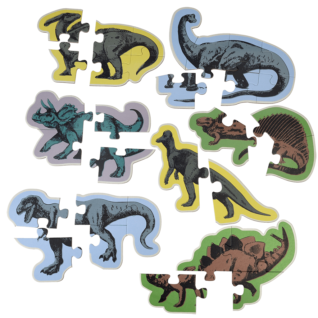 Prehistoric Land Set Of Seven Puzzles | ﻿Rex London