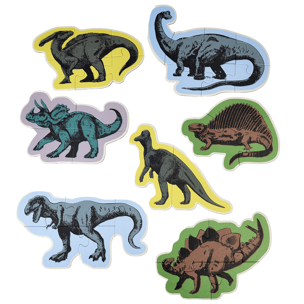 Prehistoric Land Set Of Seven Puzzles | ﻿Rex London