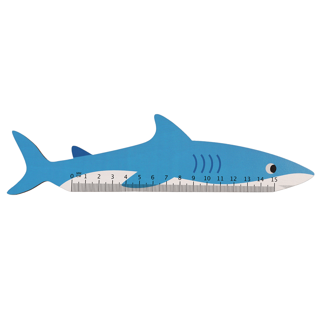 Shark Wooden Ruler | ﻿Rex London