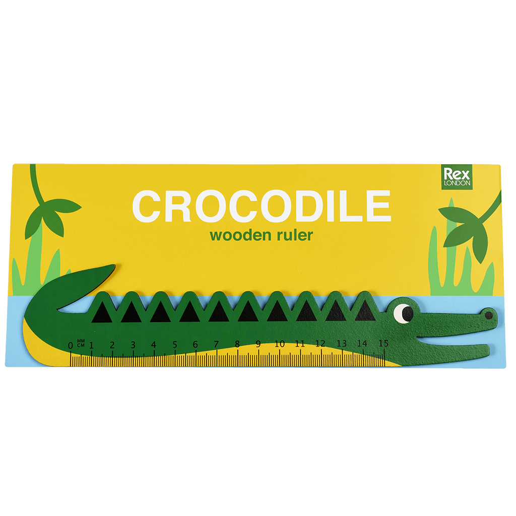 Crocodile Wooden Ruler | ﻿Rex London
