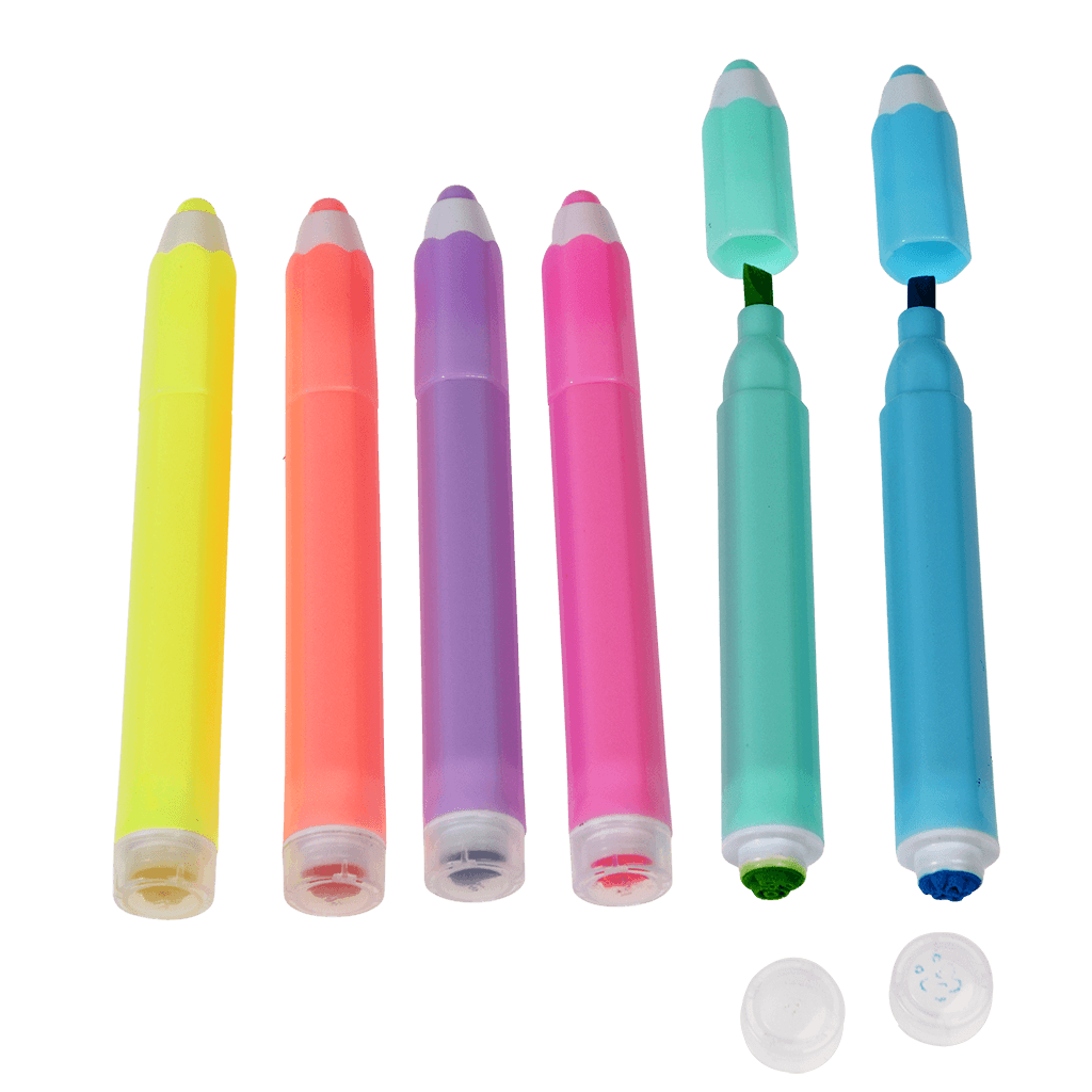 Butterfly Garden Highlighters & Stamp Pens (set Of 6) | ﻿Rex London