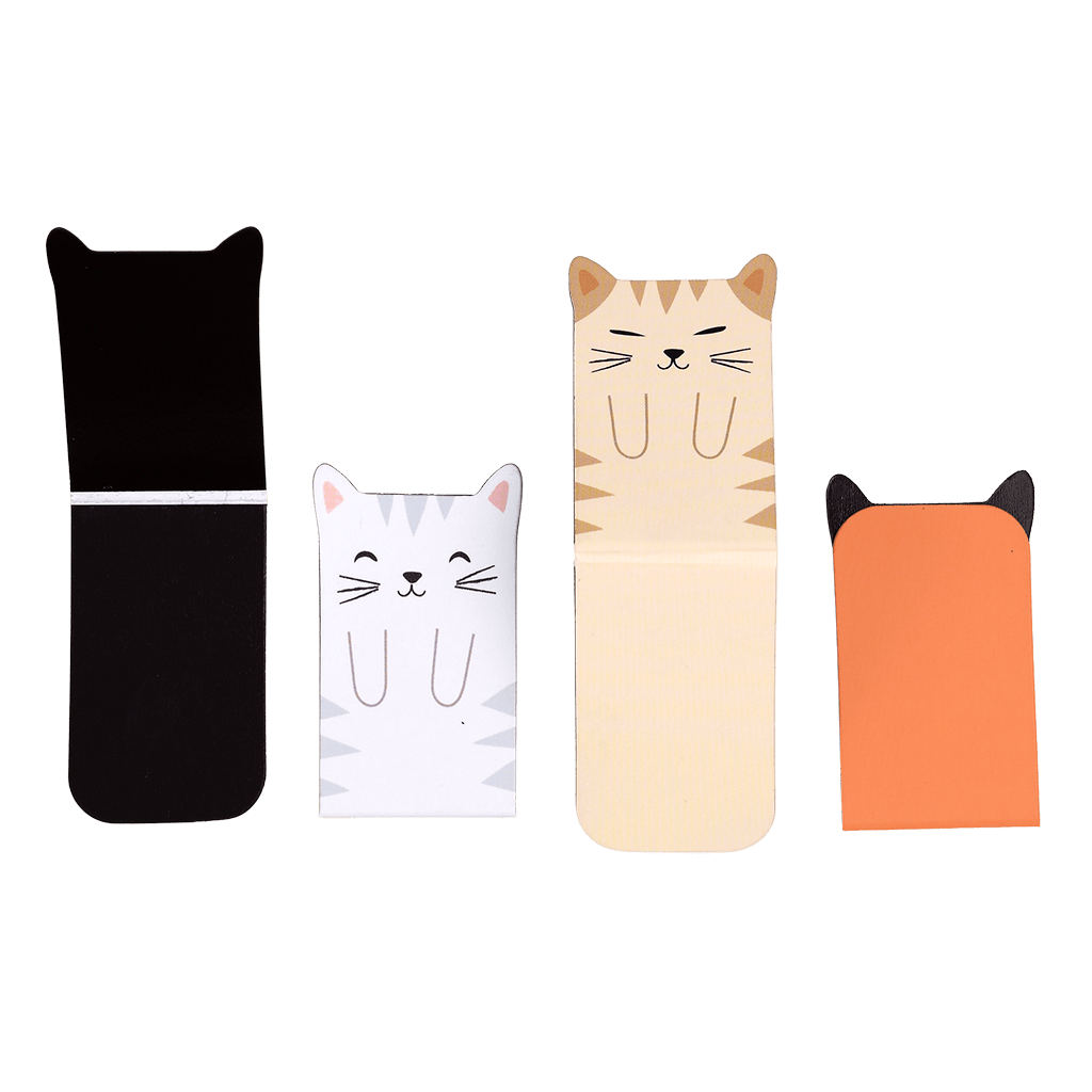 Magnetic Cat Bookmarks (set Of 4) | ﻿Rex London