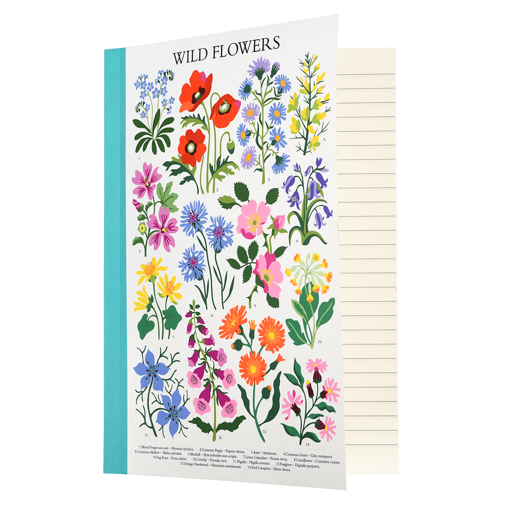 Wild Flowers A5 Notebook | ﻿Rex London