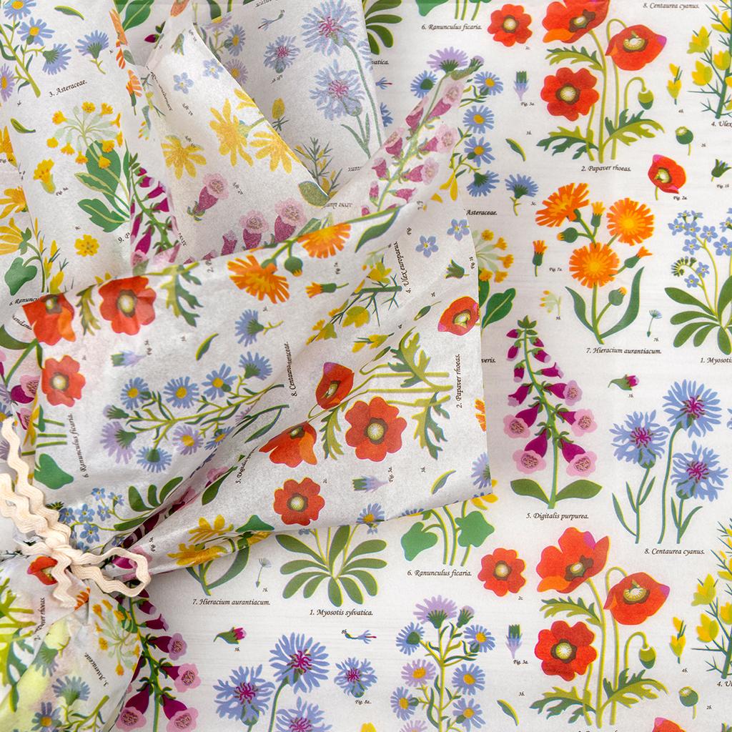 Wild Flowers Tissue Paper (10 Sheets) | ﻿Rex London