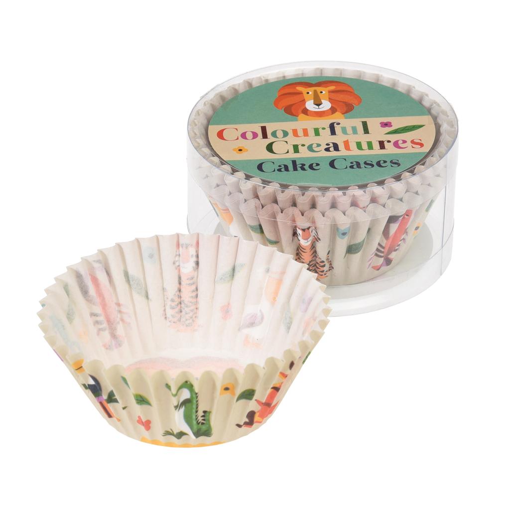 50 Colourful Creatures Cake Cases | ﻿Rex London