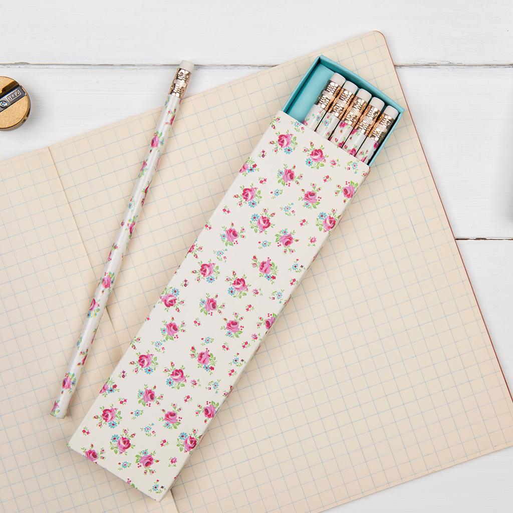 6 La Petite Rose Pencils In A Box | ﻿Rex London