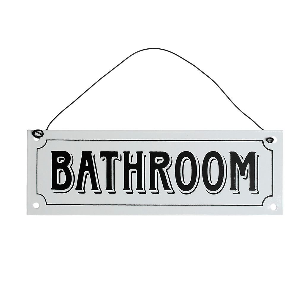 Bathroom Metal Sign. | ﻿Rex London