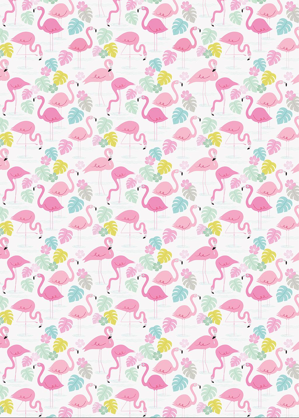 Flamingo Bay Wrapping Paper (5 Sheets) | ﻿Rex London