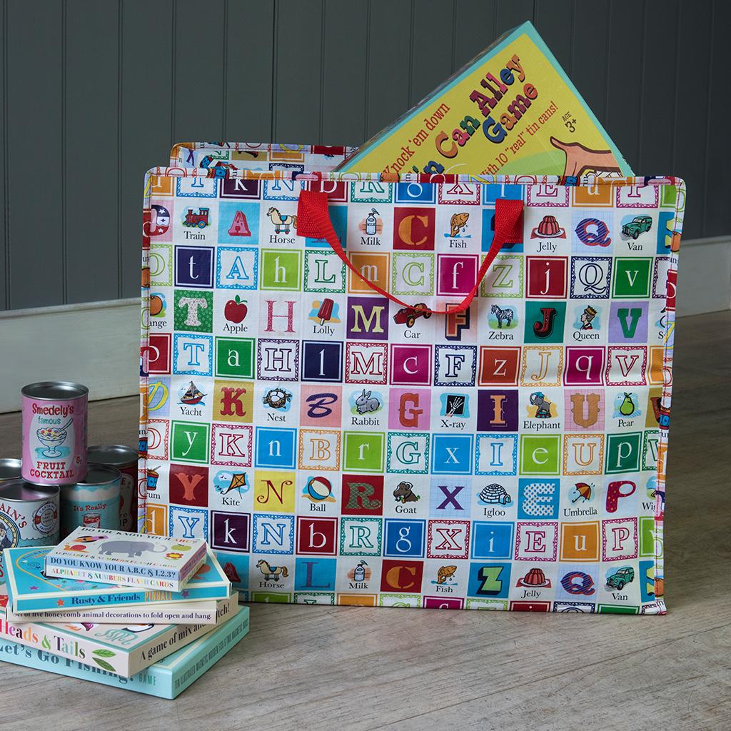 Alphabet Design Jumbo Storage Bag | ﻿Rex London