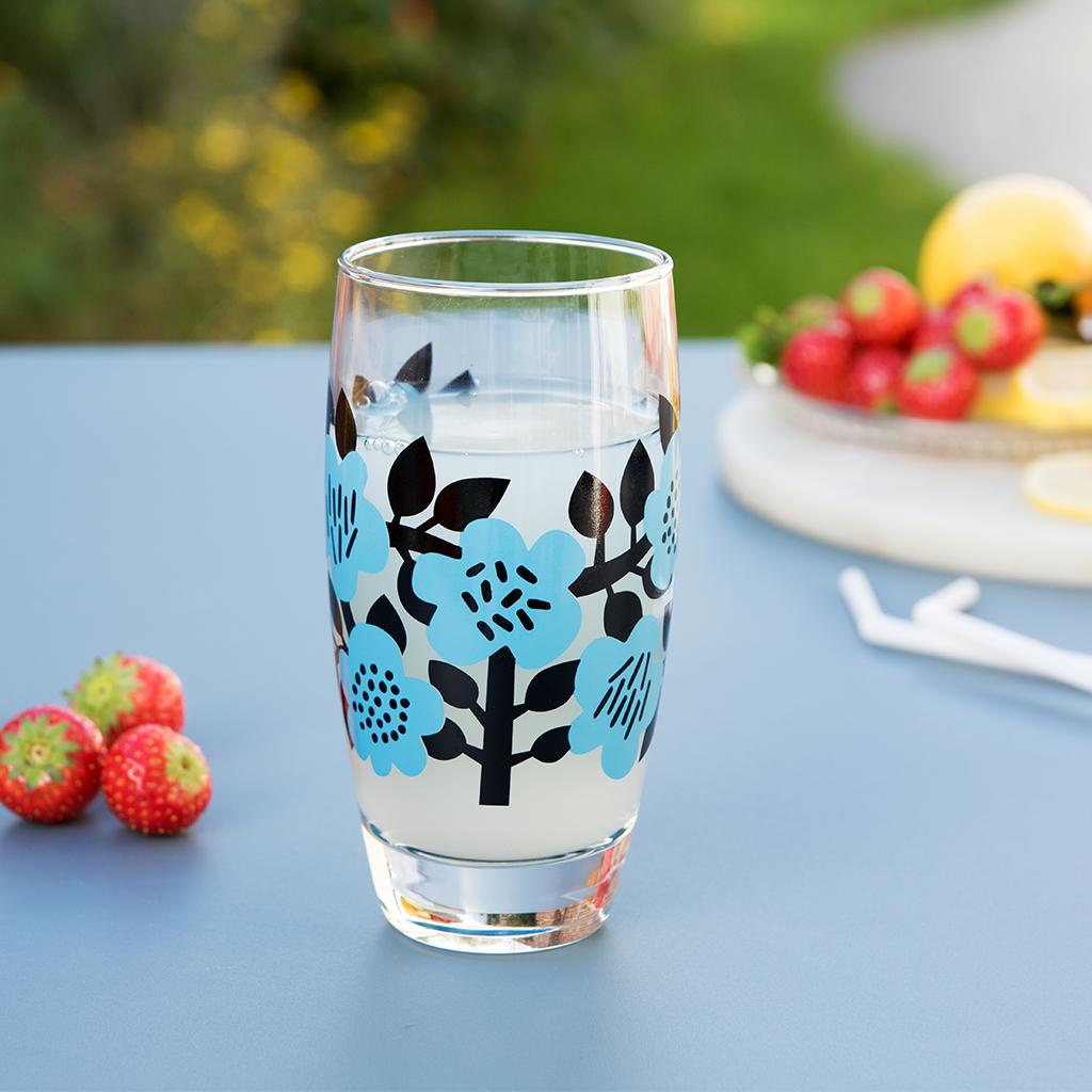 Astrid Flower Drinking Glass | ﻿Rex London