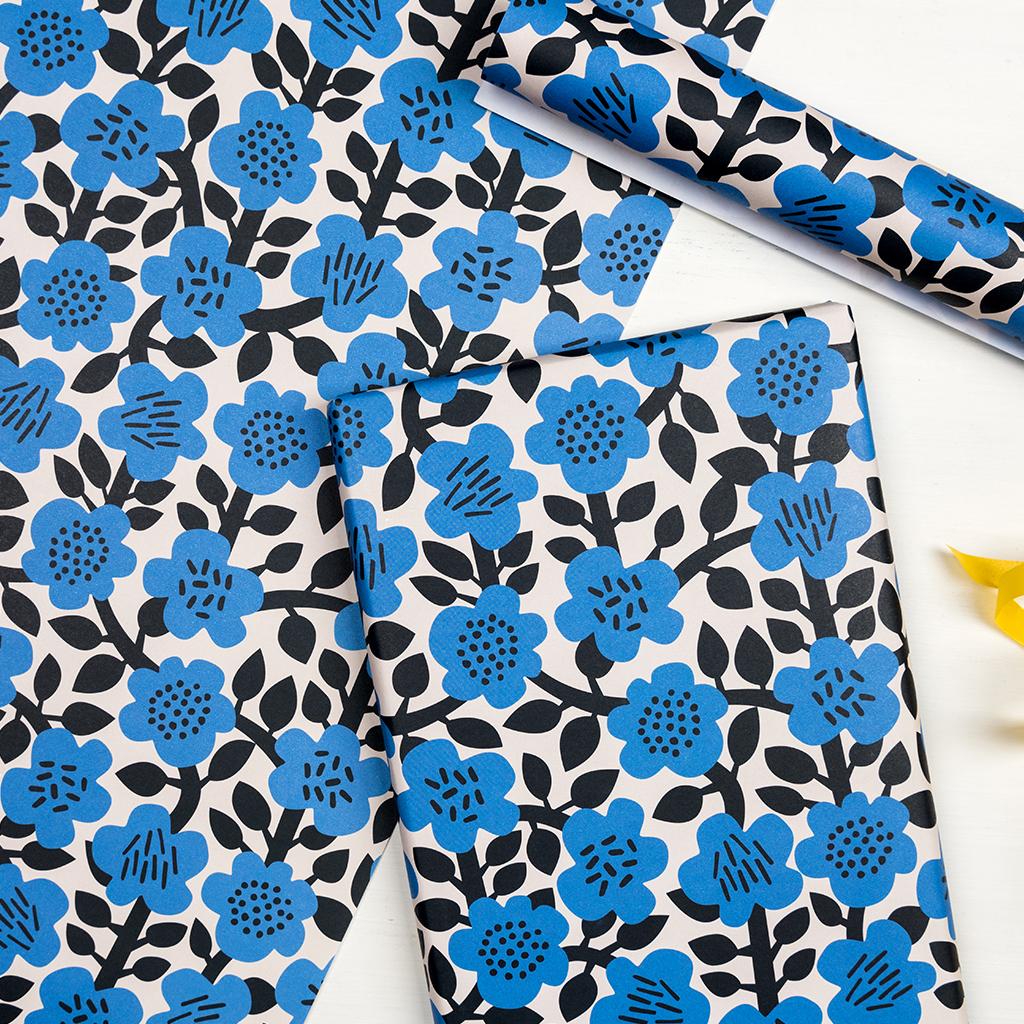 Astrid Flower Wrapping Paper (5 Sheets) | ﻿Rex London