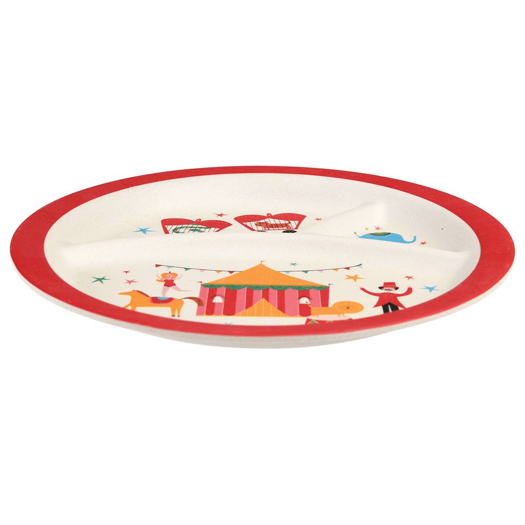 Big Top Circus Bamboo Segmented Plate | ﻿Rex London