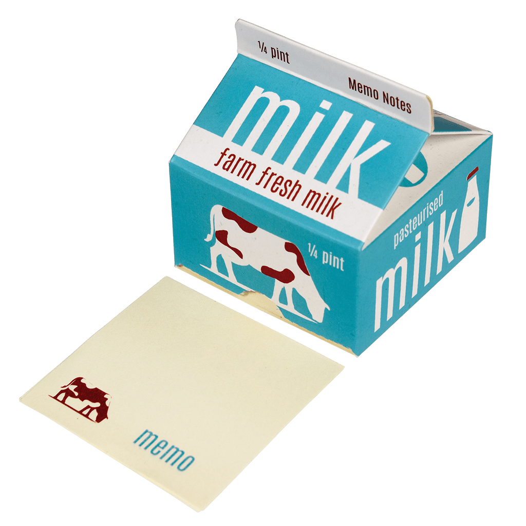 Memo Pads In "Milk" Carton | ﻿Rex London