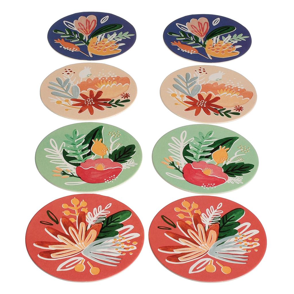 Floral Coasters (set Of 8) | ﻿Rex London