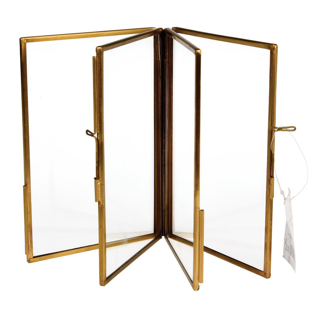 Brass 4 Sided Photo Frame | ﻿Rex London