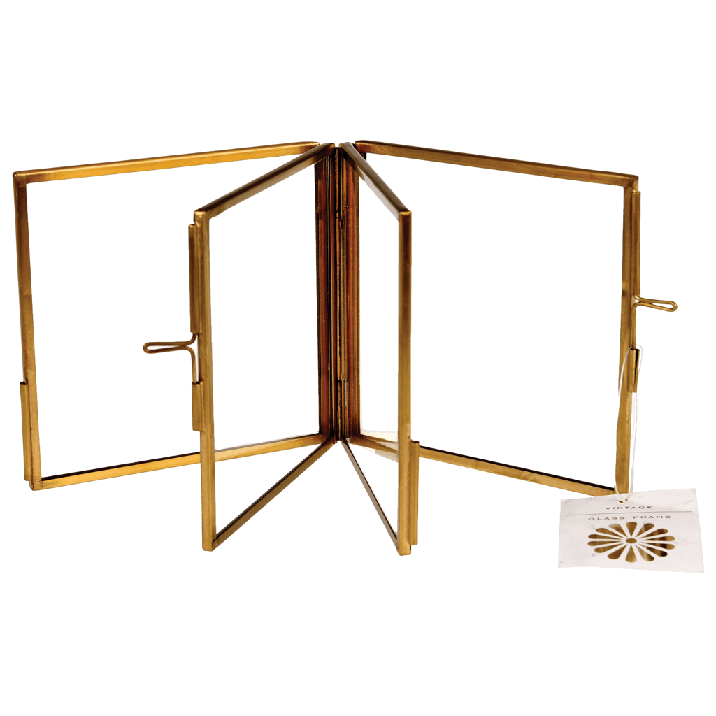 Brass 4 Sided Square Photo Frame | ﻿Rex London