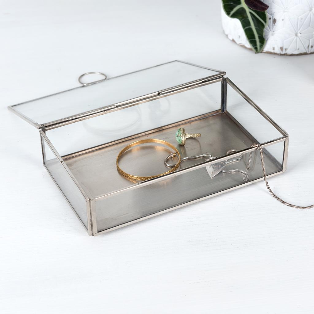 Brass Trinket Box In Silver | ﻿Rex London