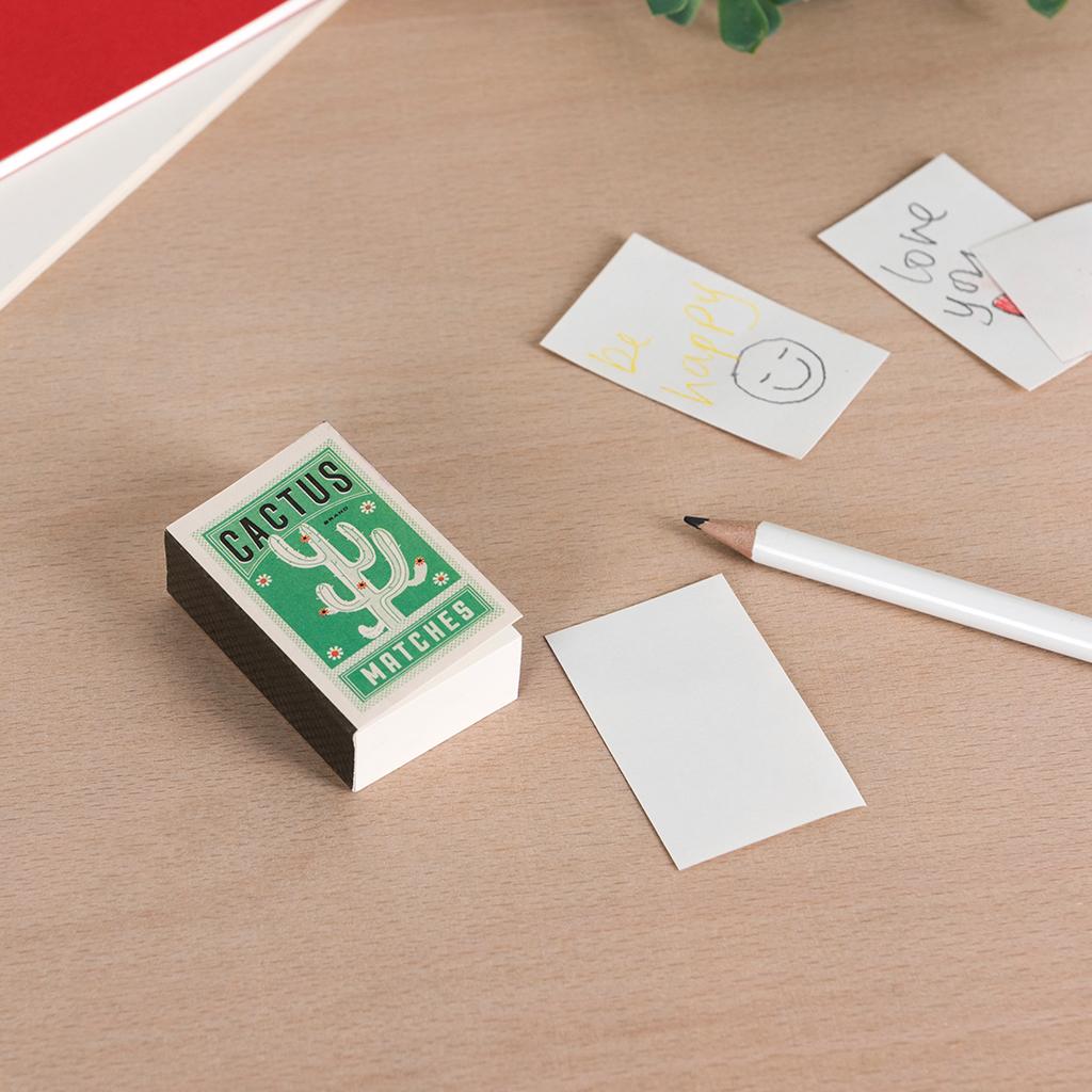 Cactus Matchbox Notepad | ﻿Rex London