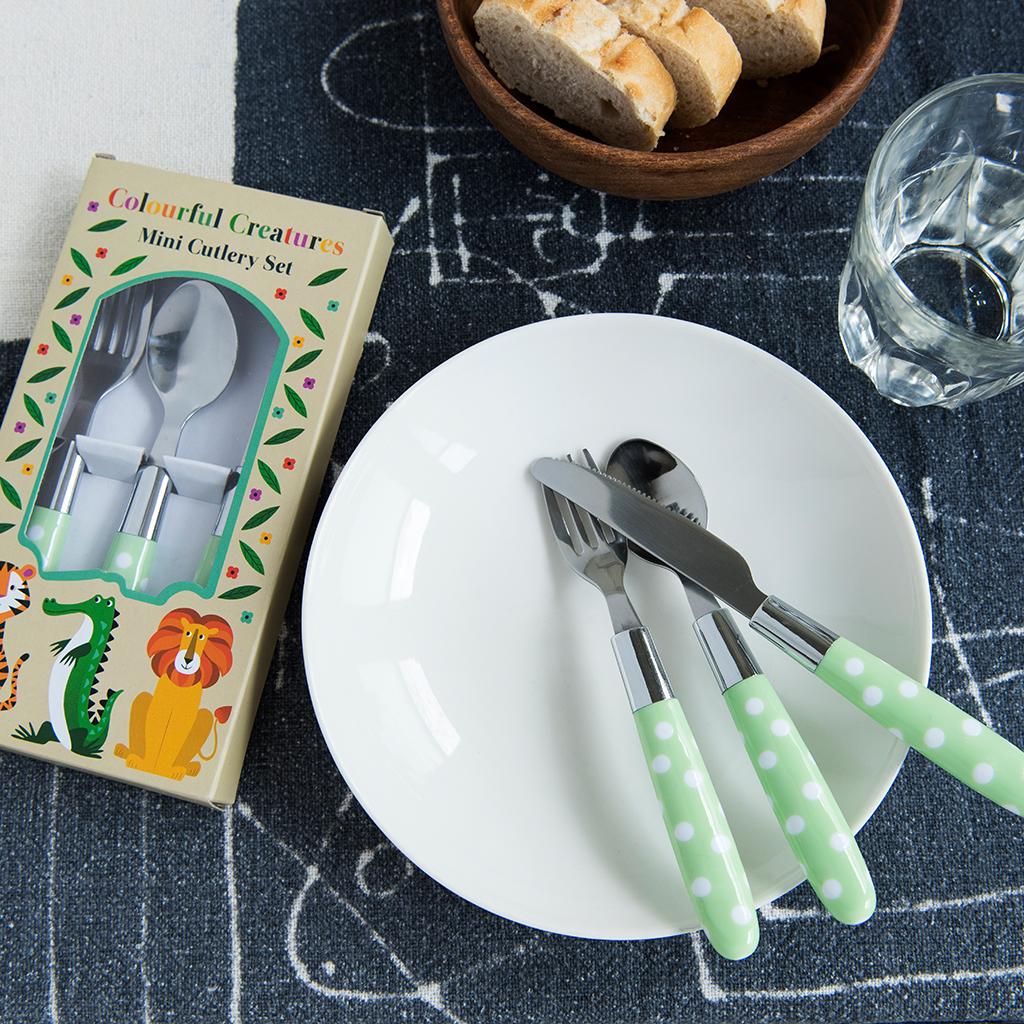 Colourful Creatures Children's Cutlery Set | ﻿Rex London